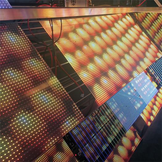 Indoor Transparent LED Film Display Full Color Flexible Transparent LED ...