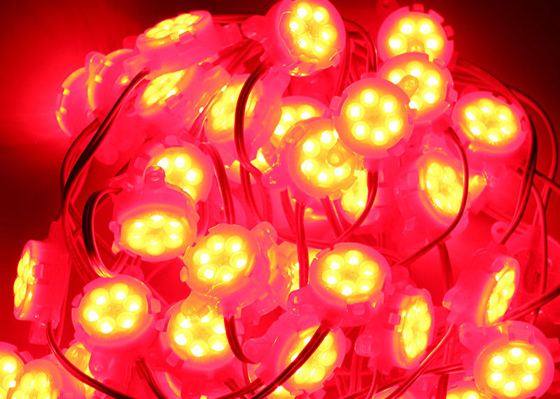 IP 67 30mm Dc24v Red Color Led Pixel Point Lighting Taiwan Epistar
