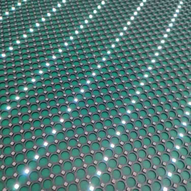 RGB Color LED Transparent Film Screen Indoor / Outdoor Display Video Screen