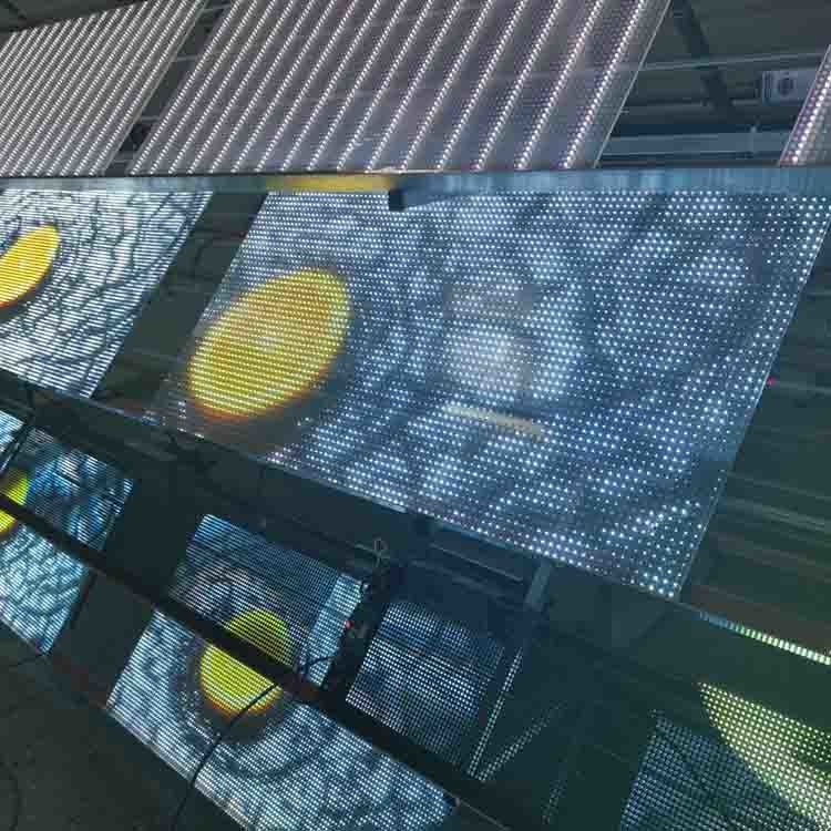 Transparent Led Screen Display Store Glass Adhesive Wall Indoor ...