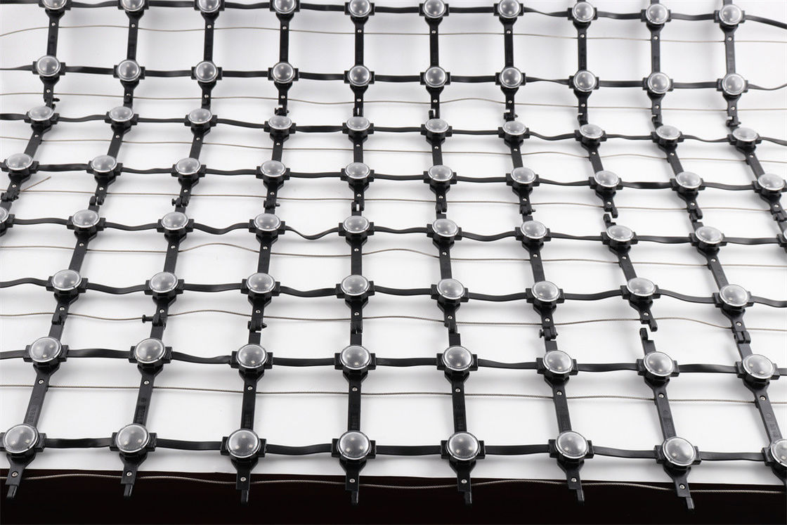 P50 P100 LED Net Screen Video Wall Soft Advertising Flexible LED ...