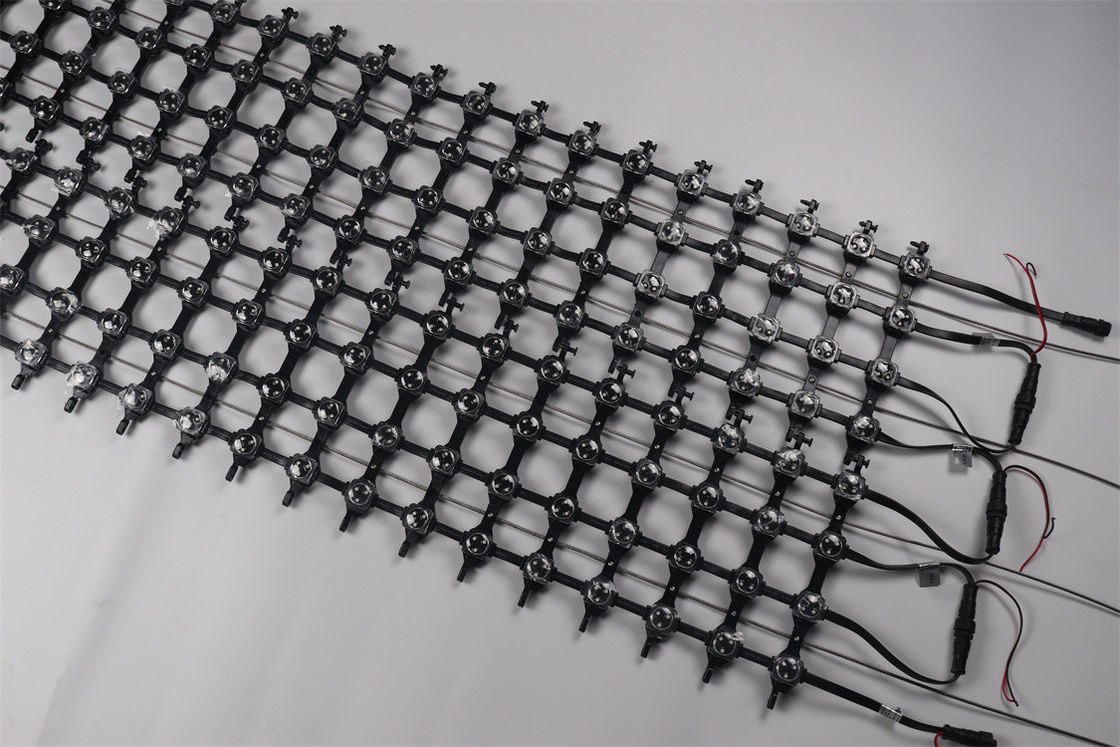 High Definition Outdoor LED Mesh Full Color P50 DC12V 25MM RGB LED Mesh ...