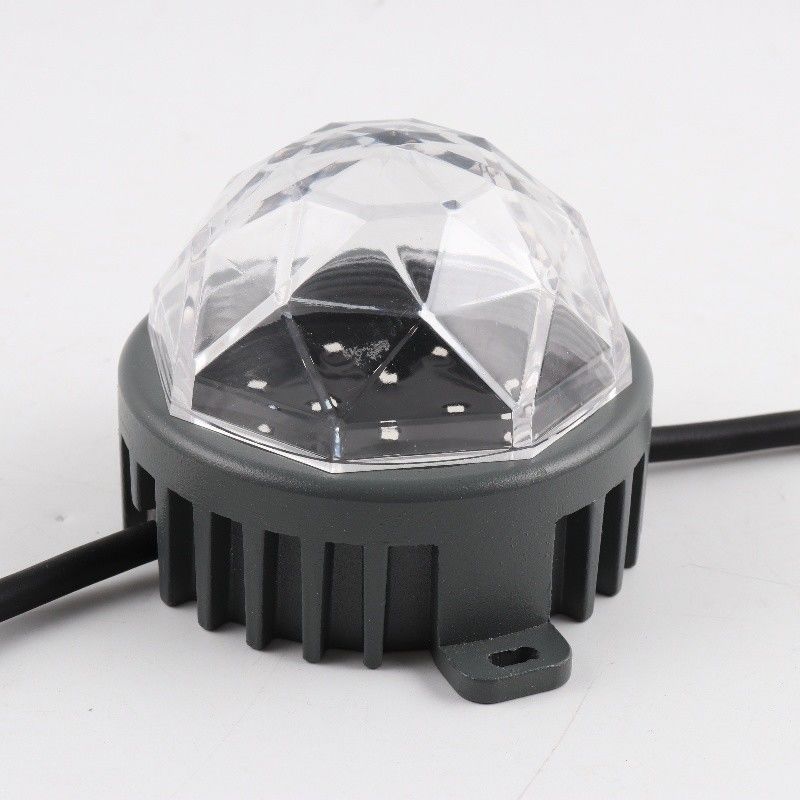 Outdoor permanent red green blue RGB pixel light 100mm diameter LED point light source
