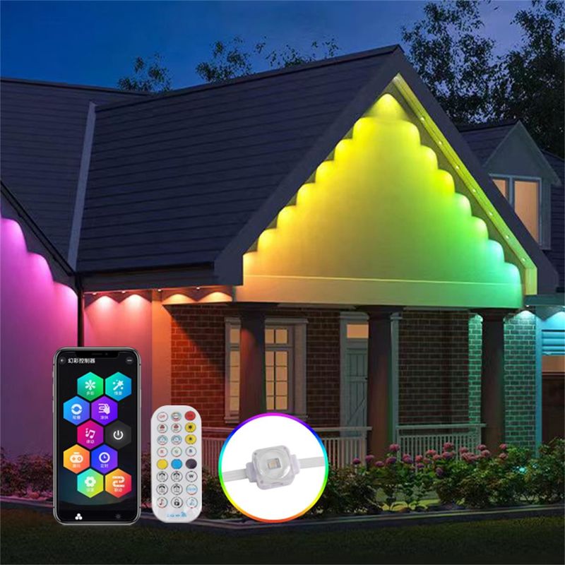 CE Certified RGB Point Light Source LED Eave String Lights for ...