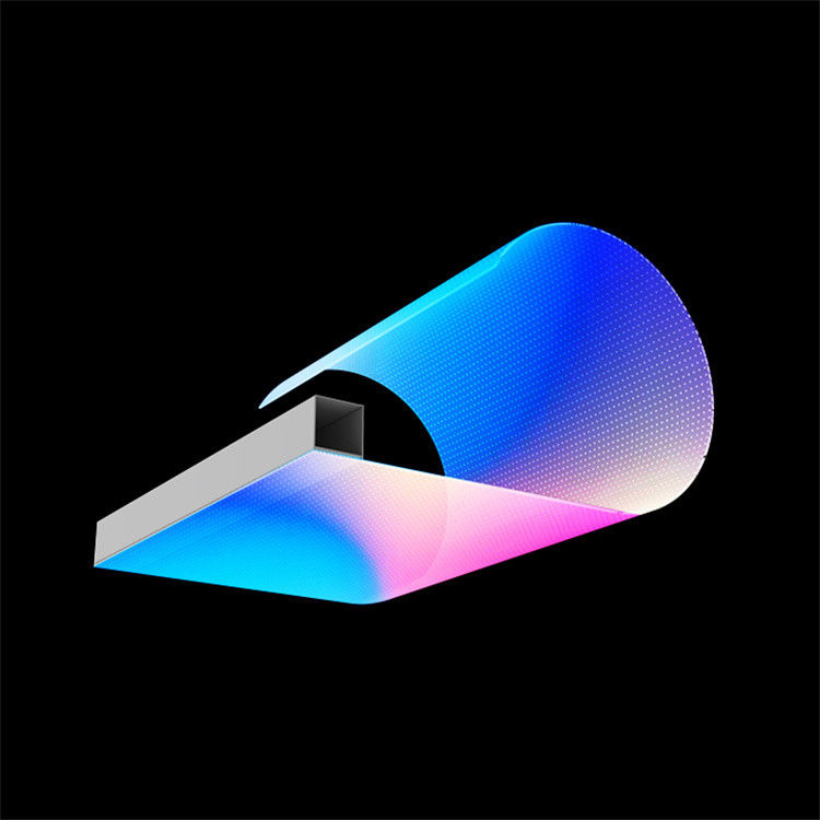 600W/m2 LED Transparent Screen Colorful Animation Full Color LED ...