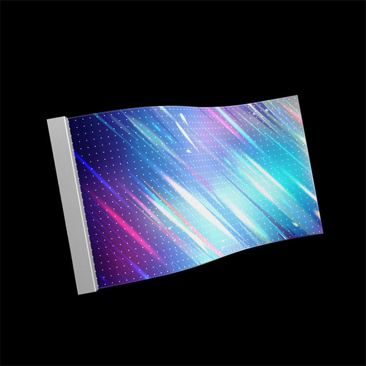600W/m2 LED Transparent Screen Colorful Animation Full Color LED ...