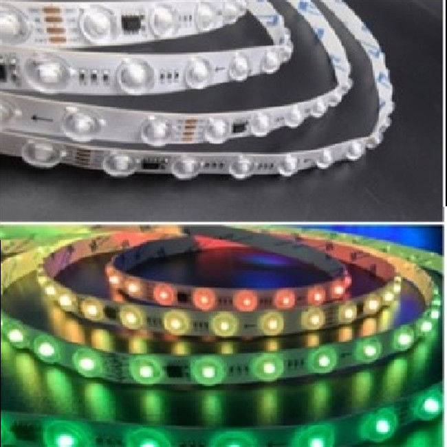 24V 17mm Addressable RGB Pixel Strip Flexible LED Light App Control Led ...