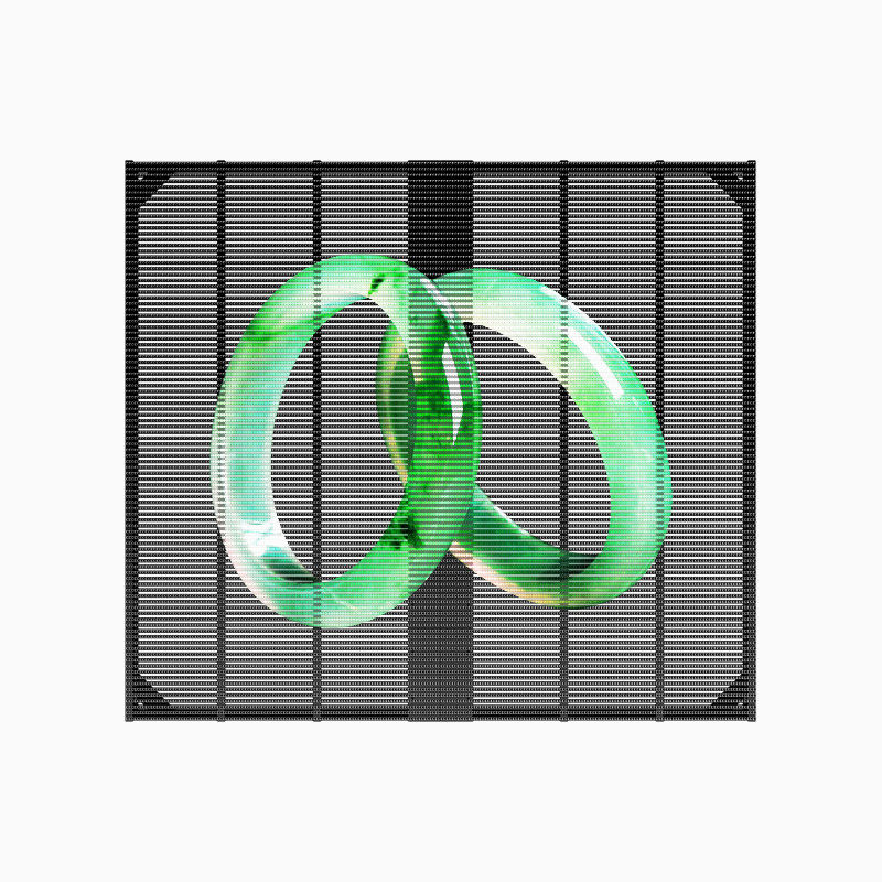 High Transparency P3.91 Full Color Display LED Grille Window with ...
