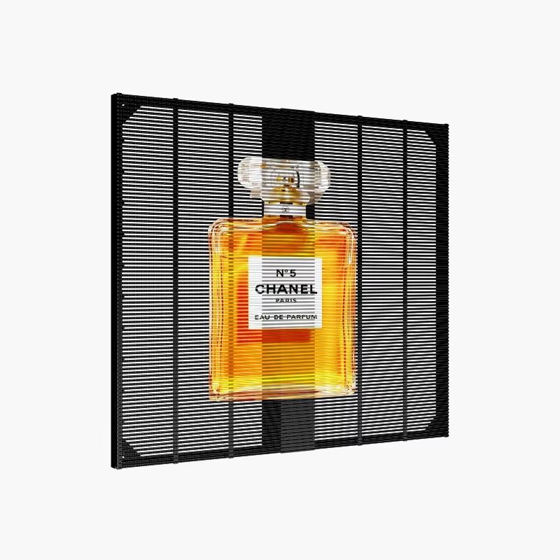 High Definition Led Grid Screen Full Color Indoor Mesh Transparent ...