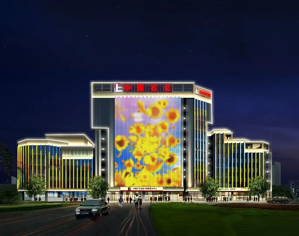 High Quality Flexible Led Pixel Mesh Screen Outdoor Building Media ...