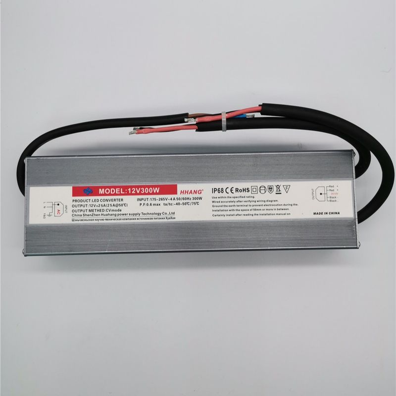 300w Constant Voltage LED Power Supply IP67 Waterproof 24v 12v Single ...