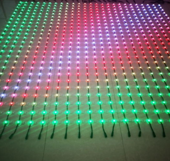 Outdoor Waterproof Transparent Glass Led Curtain Display Strip Mesh ...