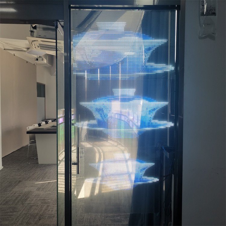 RGB Color P10 LED Transparent Film Screen Indoor H Flexible LED Display ...