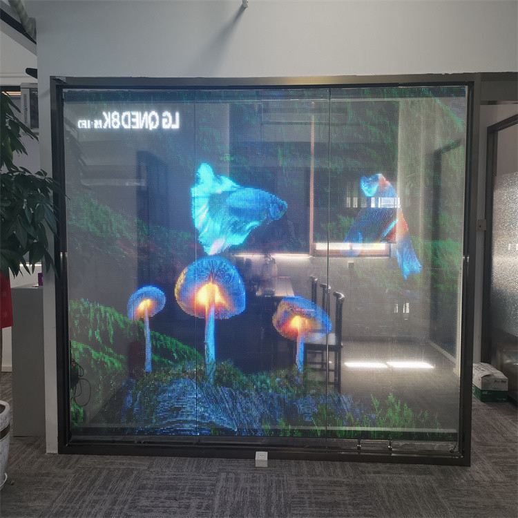 RGB Color P10 LED Transparent Film Screen Indoor H Flexible LED Display ...