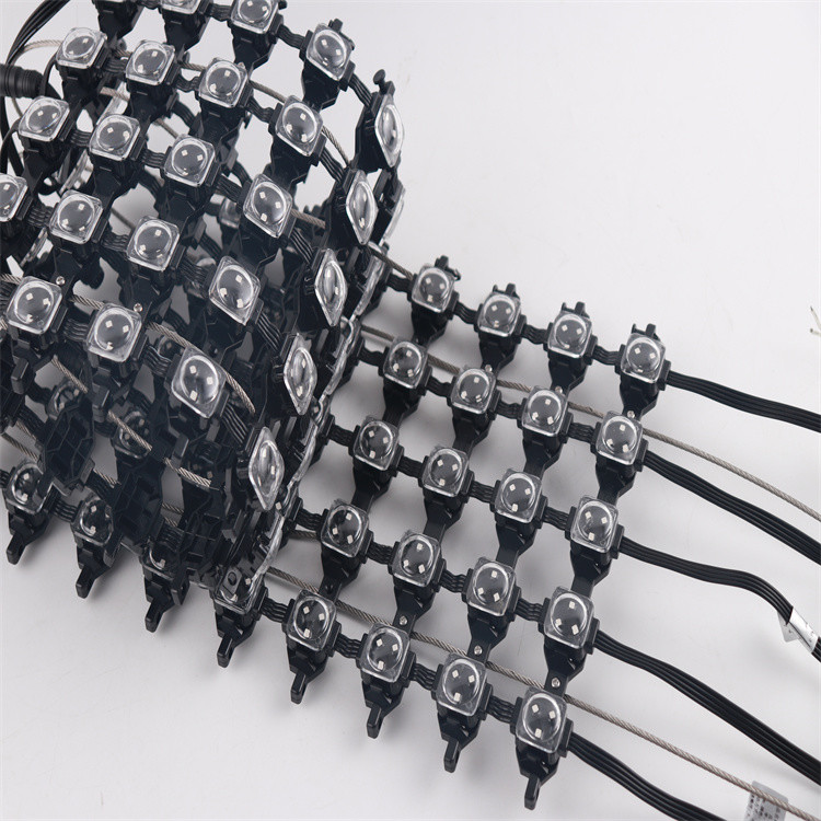 RGB Flexible LED Stage Curtain Screen IP67 LED Mesh Video Wall For ...