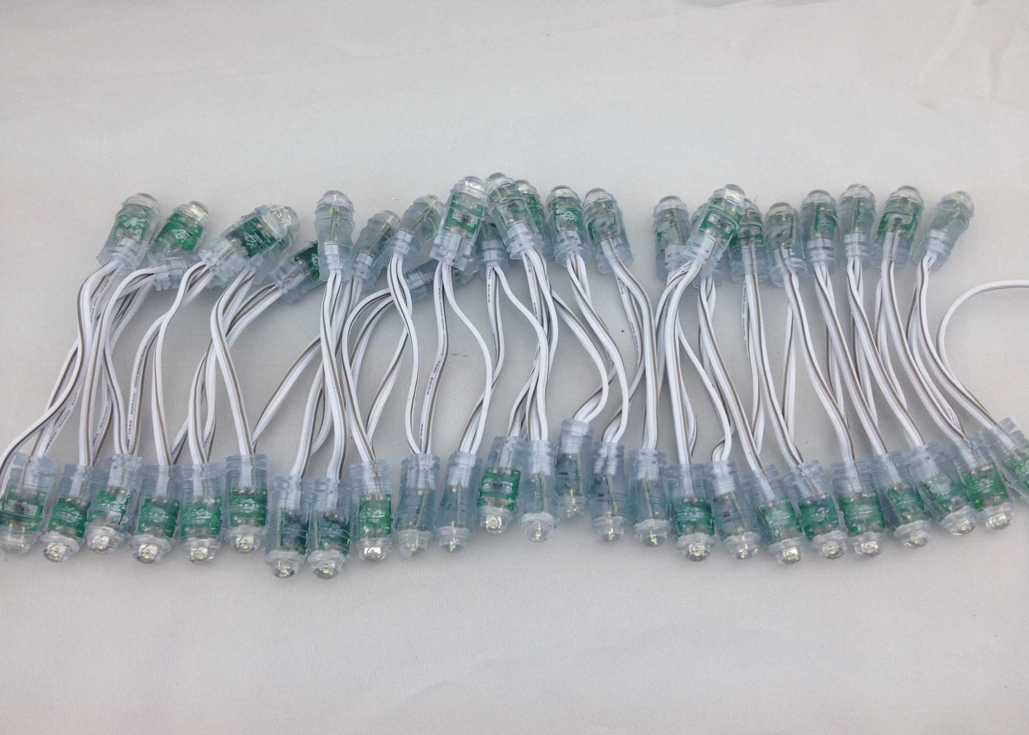 0.15W Brightness DC5V 12mm white LED Pixel Light For Amusement Park ...