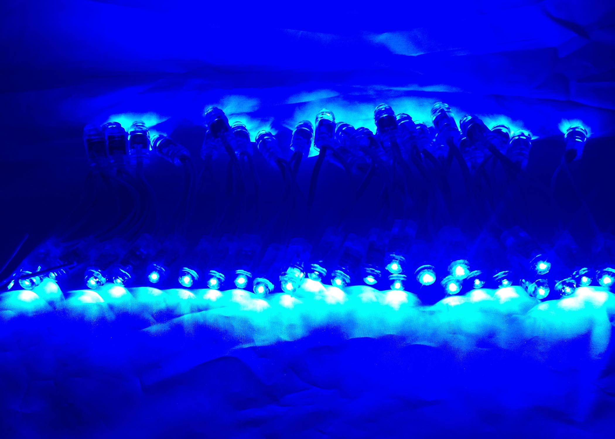 1pcs 8mm Staw Hat Blue Color DC 5V LED Pixel Module with High Protection